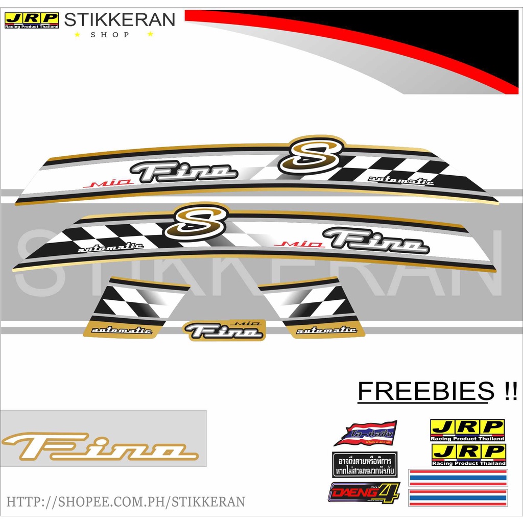 YAMAHA MIO FINO THAI CLASSIC DECALS | Shopee Philippines