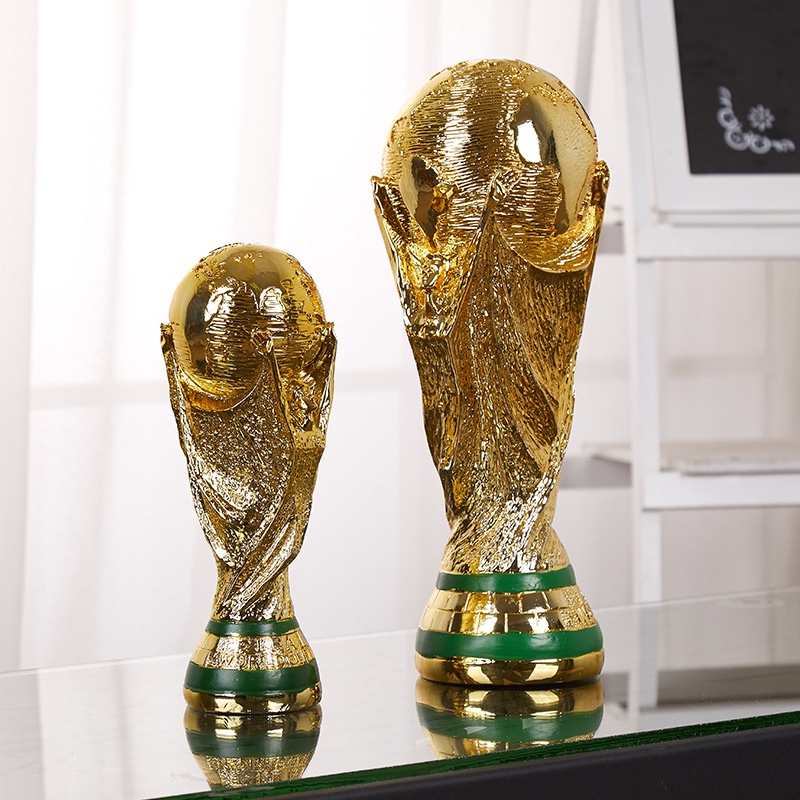 2022 Football World Cup Trophy Model Hercules Resin Crafts Ornaments ...