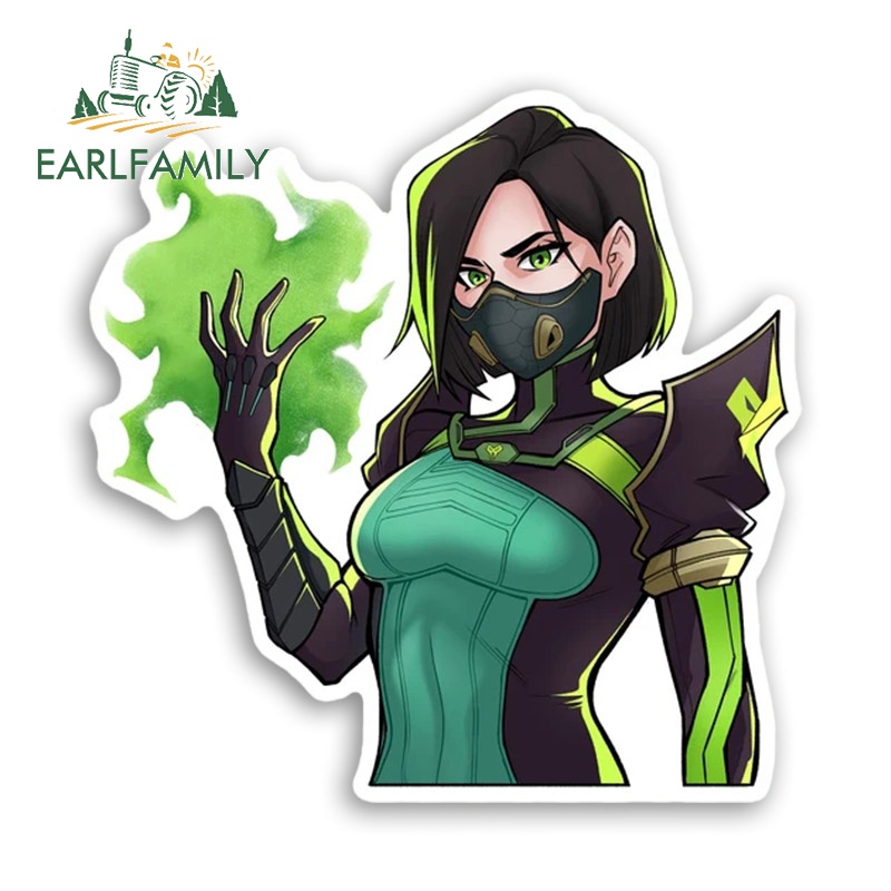 EARLFAMILY 13cm x 13cm for Valorant Viper Car Stickers Personality ...
