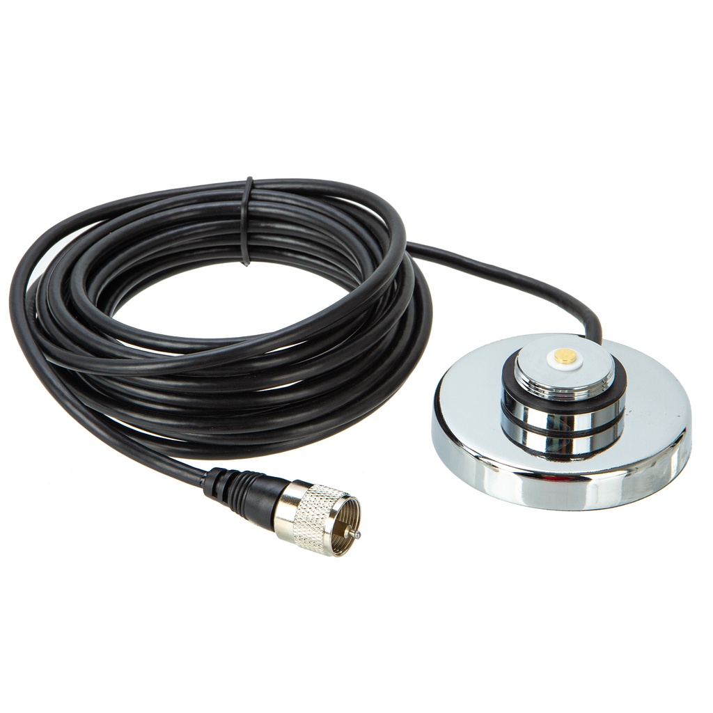 NB-70 silvery 7CM NMO Mount Magnetic Base With 5M PL-259 RG-58 Coaxial ...