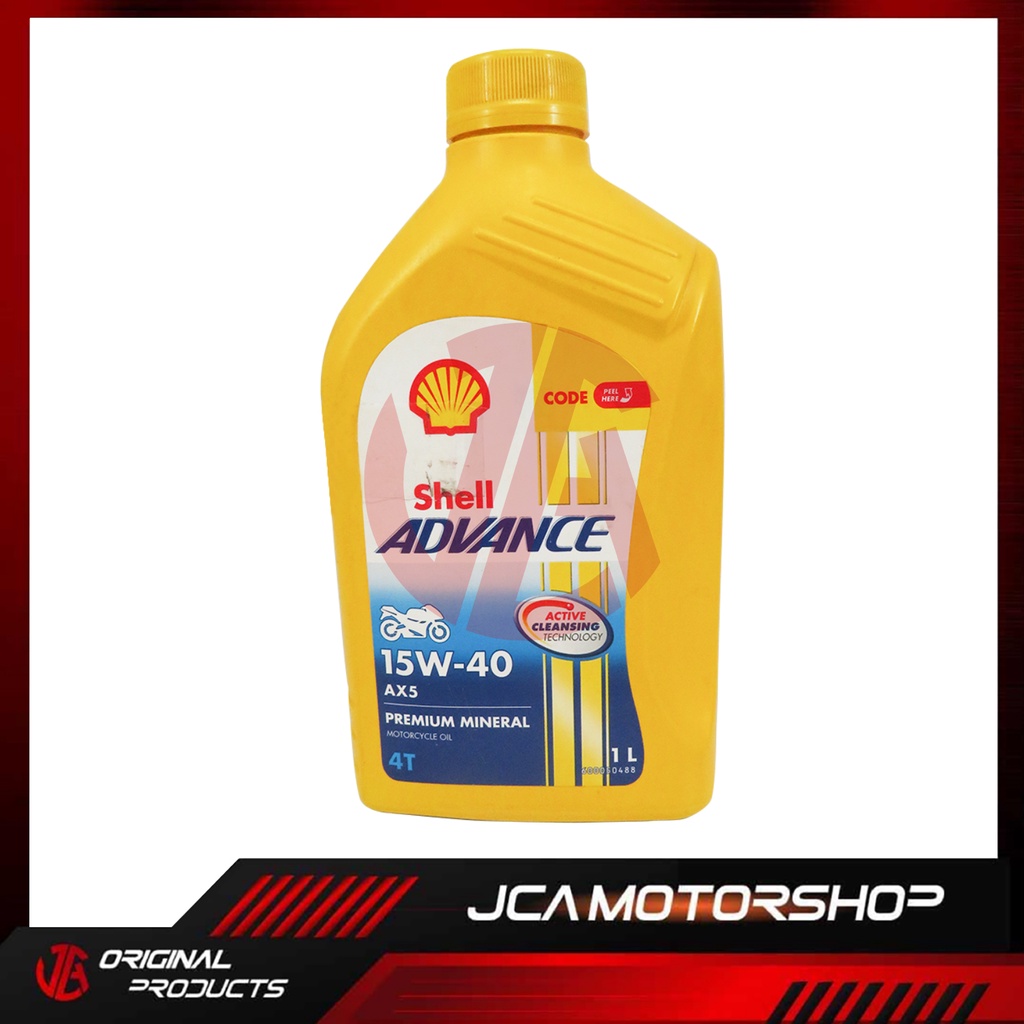 ORIGINAL SHELL ADVANCE 15W-40 PREMIUM MINERAL AX 5 1 LITER | Shopee ...