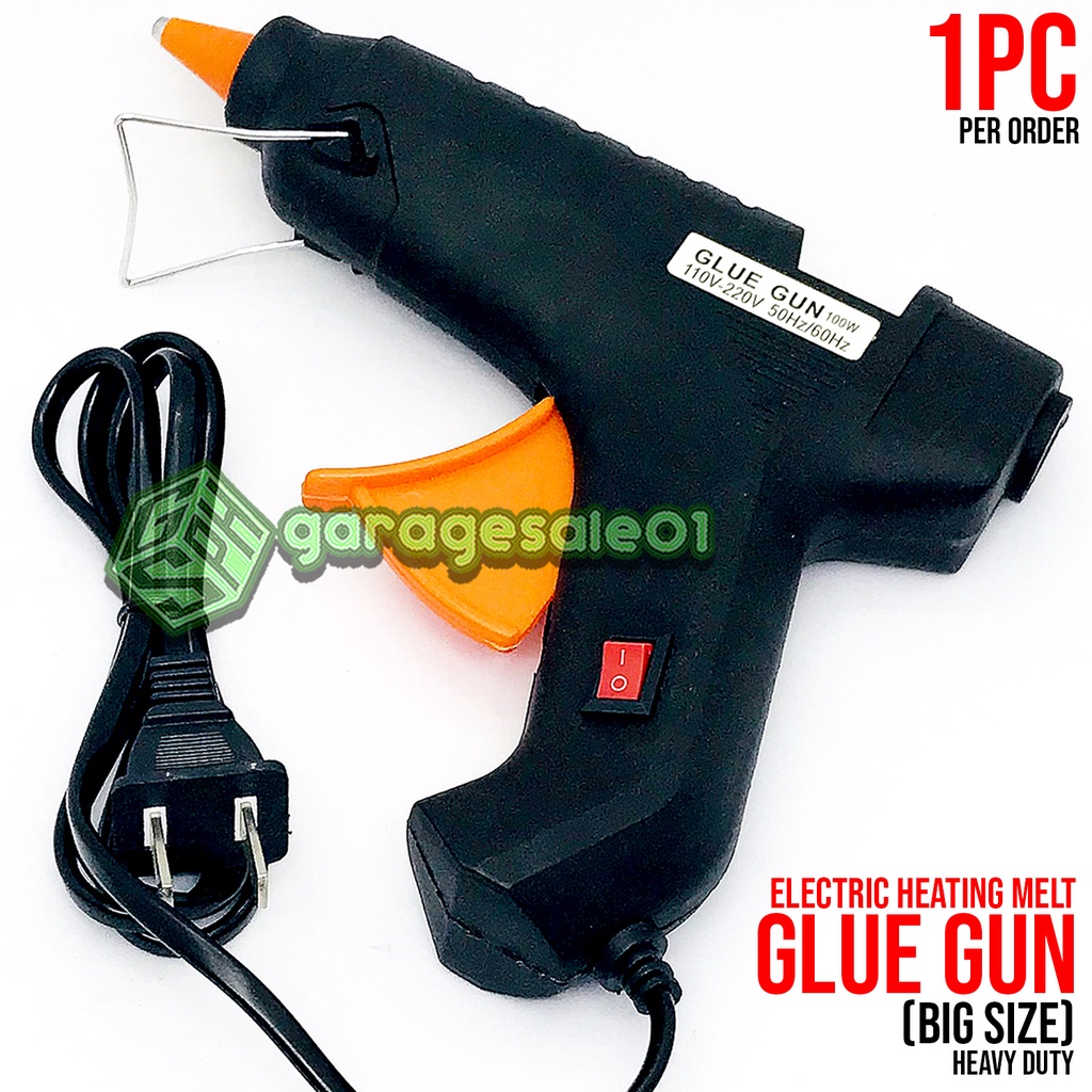 🟨NEW!!!! Glue Gun BIG 110V-220V 100W Black Heavy Duty🟨 | Shopee Philippines