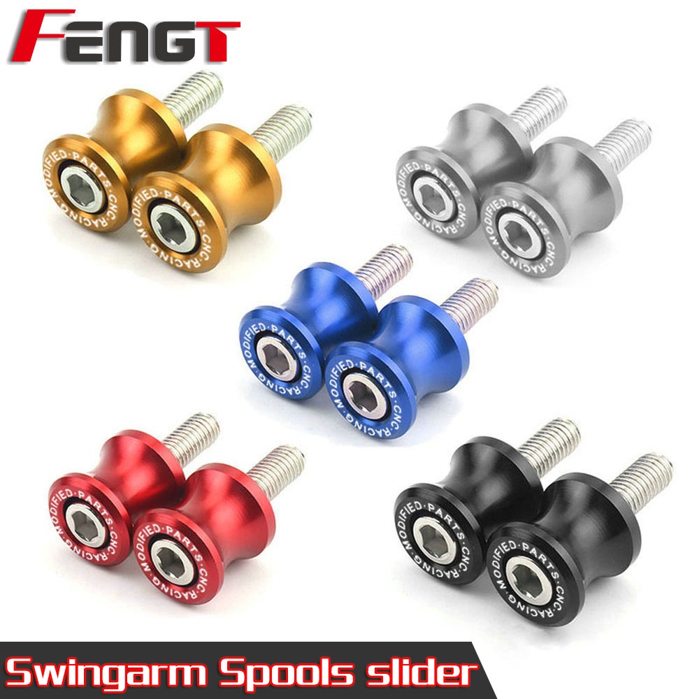 6MM YAMAHA YZF R1 R3 R6 R15 R25 MT03 MT09 MT10 Motorcycle Accessories 6MM Swingarm Spool Sliders ...