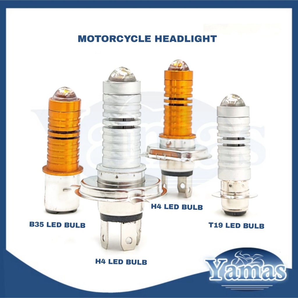 MOTORCYCLE HI/LO HEADLIGHT H4/B35/T19 LED BULB | Shopee Philippines