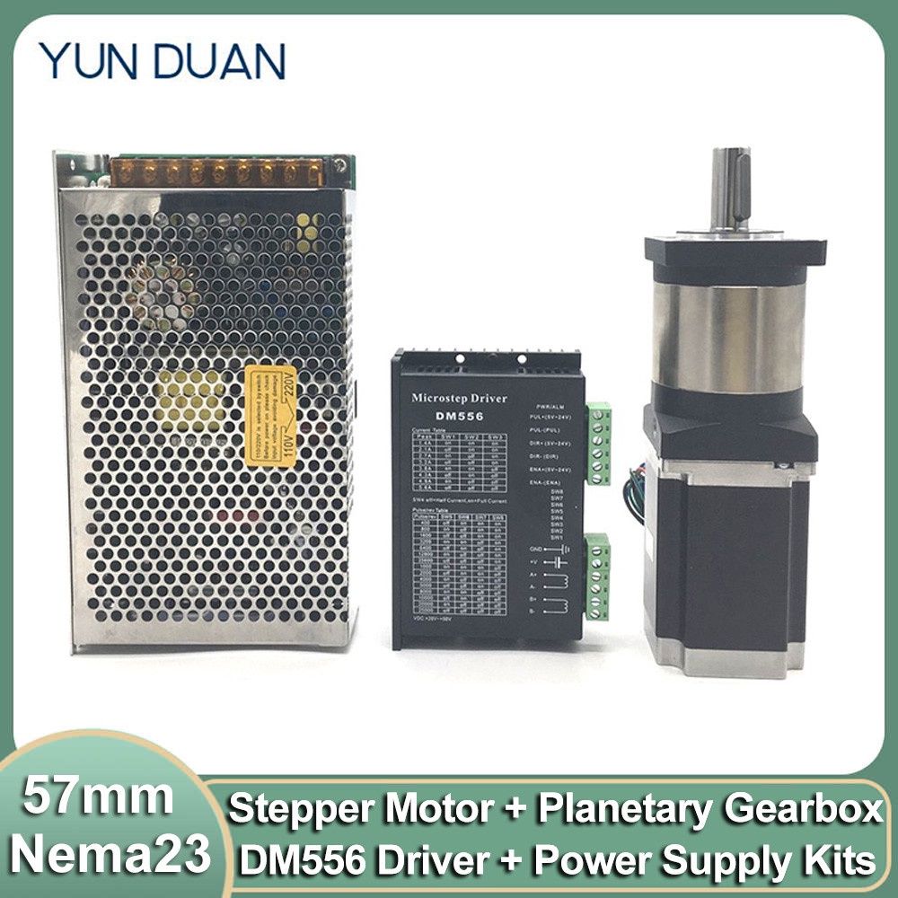 Nema23 Stepper Motor Kits 2phase 57mm 2.2Nm engine 57 Planetary Reducer ...