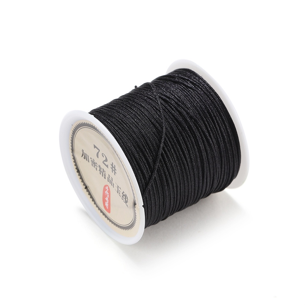 St.Kunkka 1 Roll 50m 0.8mm Wax line beaded rope nylon rope cotton ...