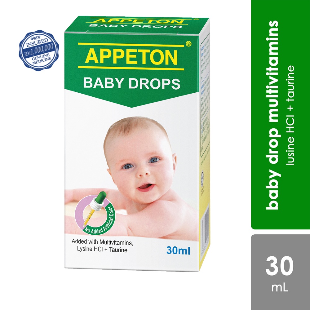 Appeton Baby Drops 30mL (baby multivitamins) | Shopee Philippines