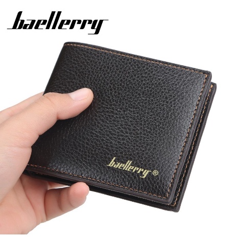 Baellerry Men's Wallets Leather Solid Luxury Wallet Men Pu Leather Slim ...