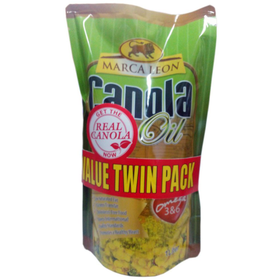 Marca Leon Canola Oil Value Twin Pack 1L | Shopee Philippines