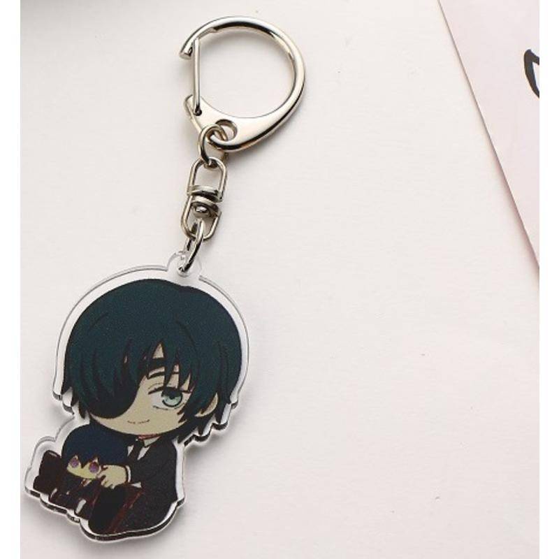 7 Styles Chainsaw Man Key Chain Ring Cute Anime Keyring Accessories ...