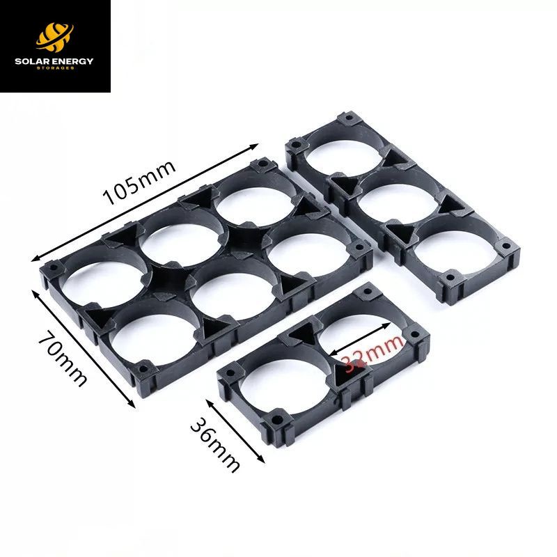 Expandable 32650 Lithium Battery Holder spacer 2p 3p 6p Cell Holder ...
