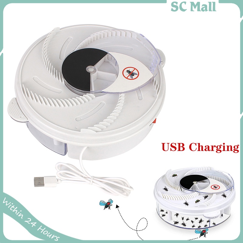 Electric Fly Trap Flies Killer USB Charging Fly Trap Pest Device ...