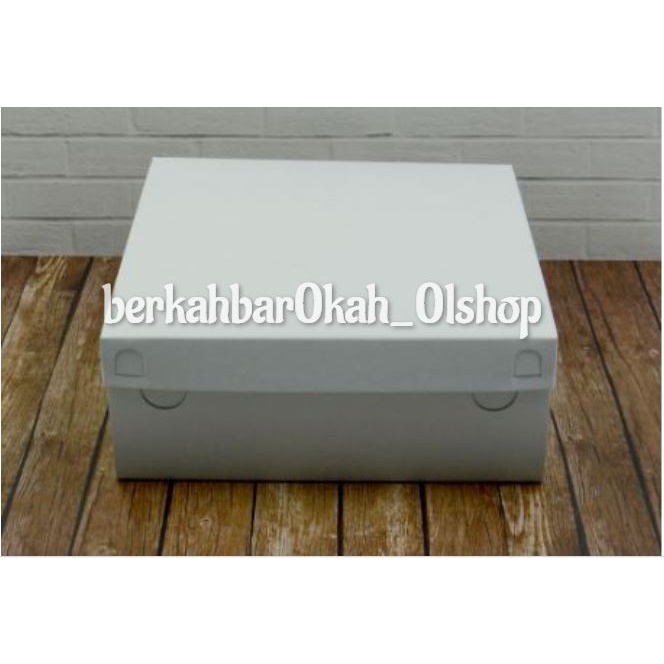 PUTIH Snack Box/Plain White Rice Box Uk. 25x25x10 COTID ECER/ PER PCS ...