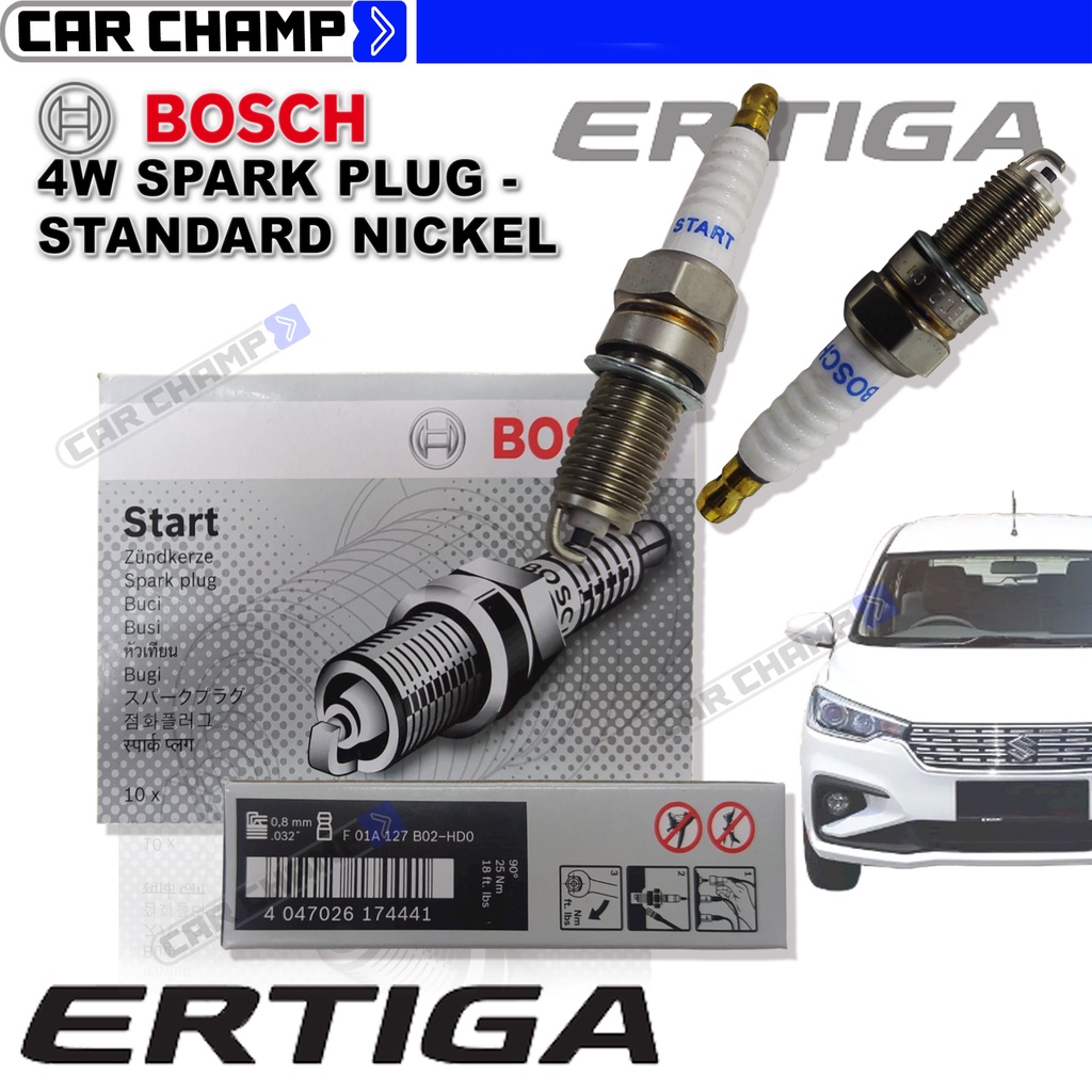 Bosch 4W Spark Plug - Standard Nickel DF7REC2 (YR7DC+) for Ertiga 1.4 ...
