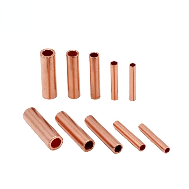 GT small copper tube thickened and extended red copper bare terminal ...