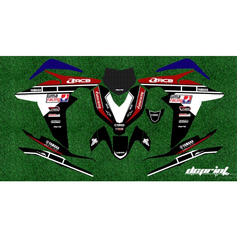 Sniper 155 Whole Decal RCB Design Sticker Original | Shopee Philippines