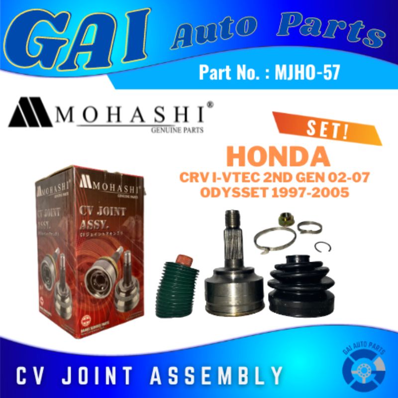 CV Joint Assembly (MJHO-57) for HONDA CRV I-VTEC 2nd Gen 02-07 ...