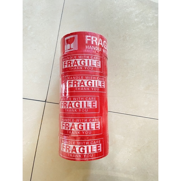 RED FRAGILE PACKAGING TAPE 200m | Shopee Philippines
