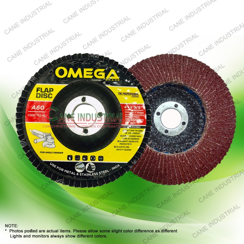 10PCS Omega Flap Disc 4" (Uses for Metal & Stainless) | Shopee Philippines
