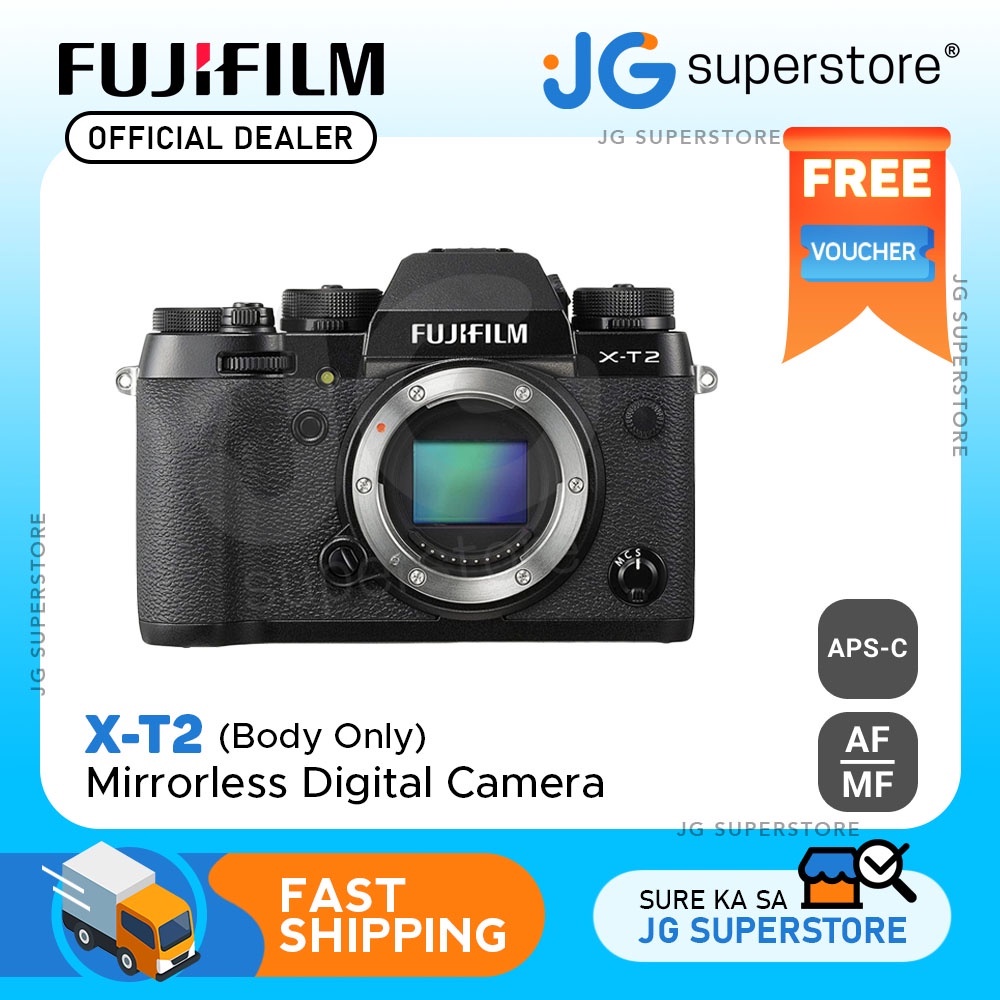 Fujifilm X-T2 Mirrorless Digital Camera (Body Only) with Hand Grip Kit Tilting LCD Display ...