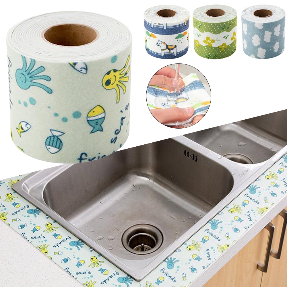 Sink Edge Water Absorbent Sticker Waterproof Oil Proof Stovetop Tape ...