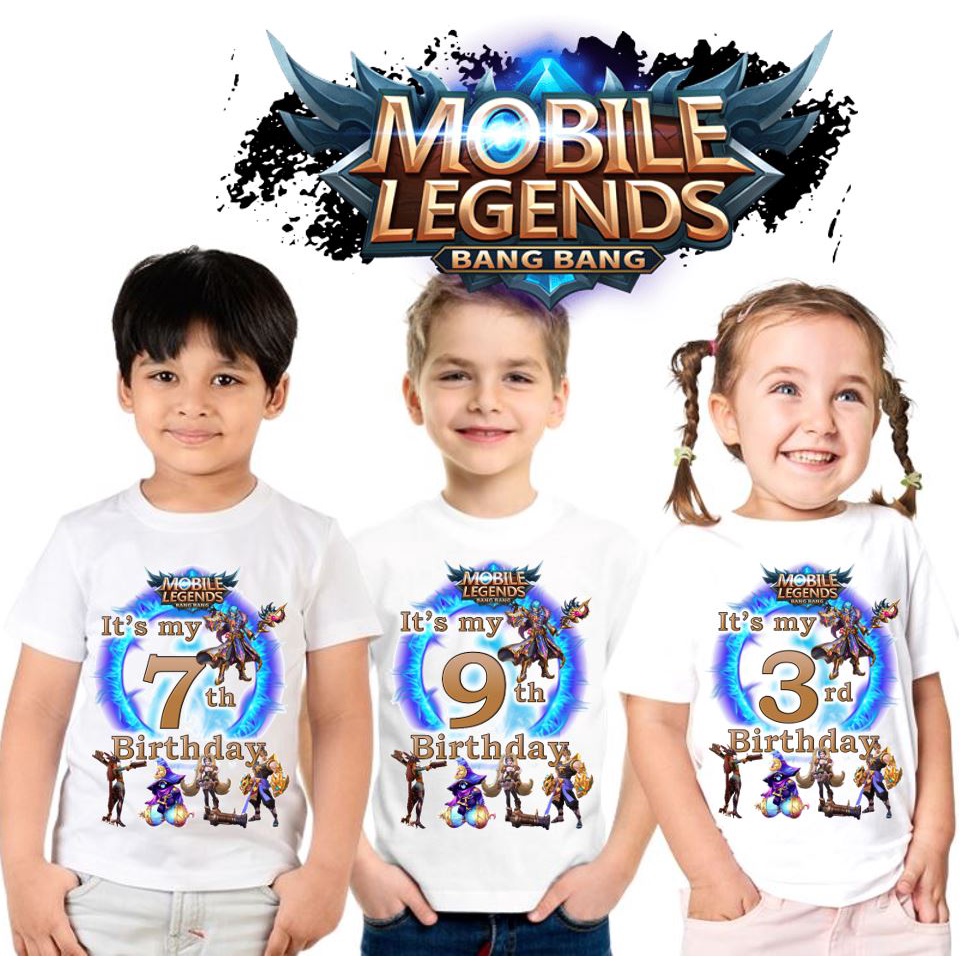 MOBILE LEGENDS BIRTHDAY KIDS 0-12 YEARS OLD/SUBLIMATION TEES | Shopee ...