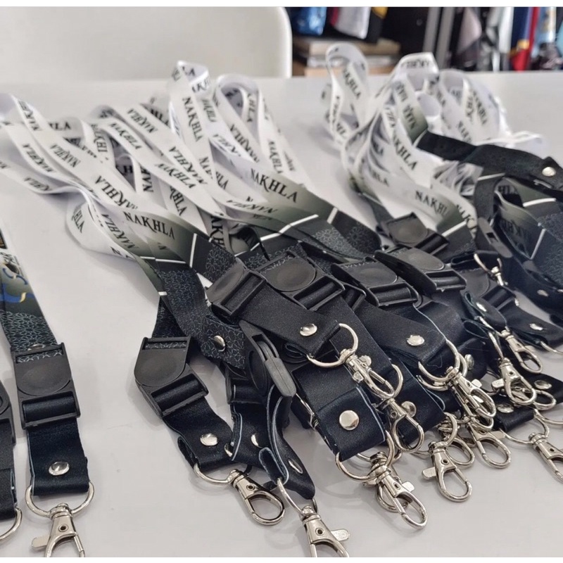 Print custom idcard lanyard rope minimum order 100 pcs / printing ...