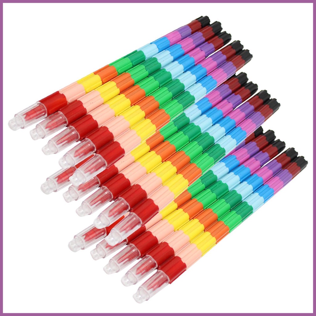 Rainbow Stacking Crayons Mini Crayons for Kids Party Favors DIY Crayons ...