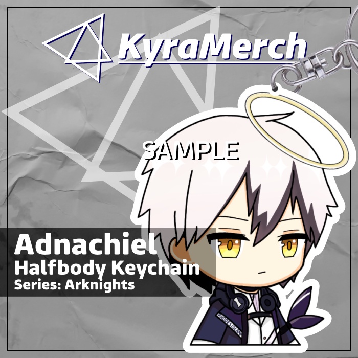 Arknights Adnachiel Halfbody Keychain | Kyramerch Anime Fanmerch Dealer ...