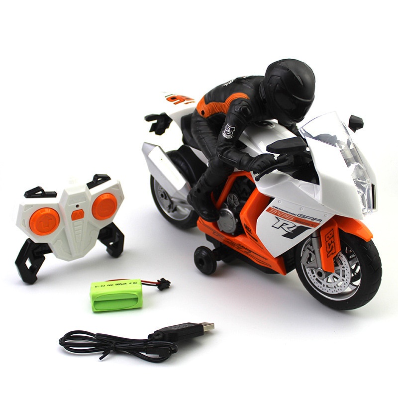 RC Motorcycle Toys Remote Controlled mini RC Motorcycle boys Toy Stunt ...