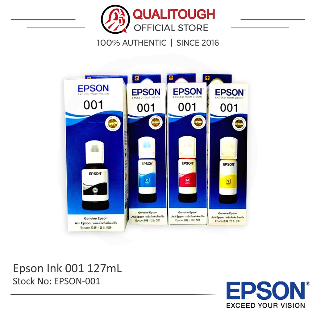Epson Ink 001 Black 127ml [EPSON-001] | Ink Printer | Shopee Philippines