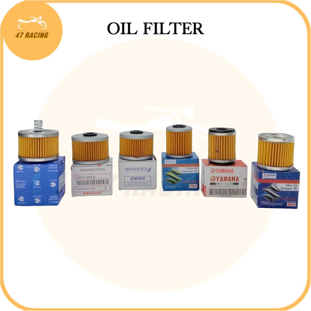 47RACING MOTORCYCLE COMPRESSOR OIL FILTER | Shopee Philippines