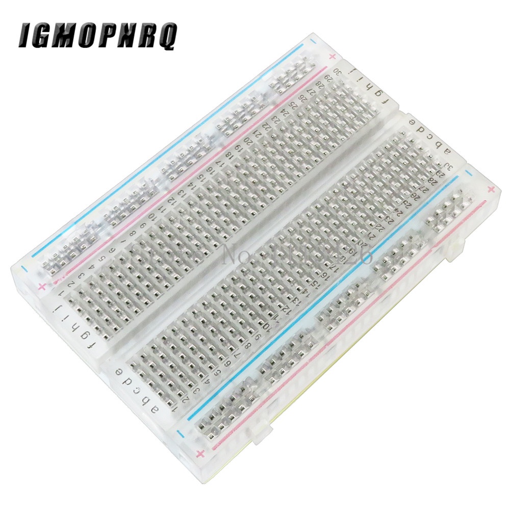 Transparent mini bread board / breadboard 8.5CM x 5.5CM 400 holes DIY ...