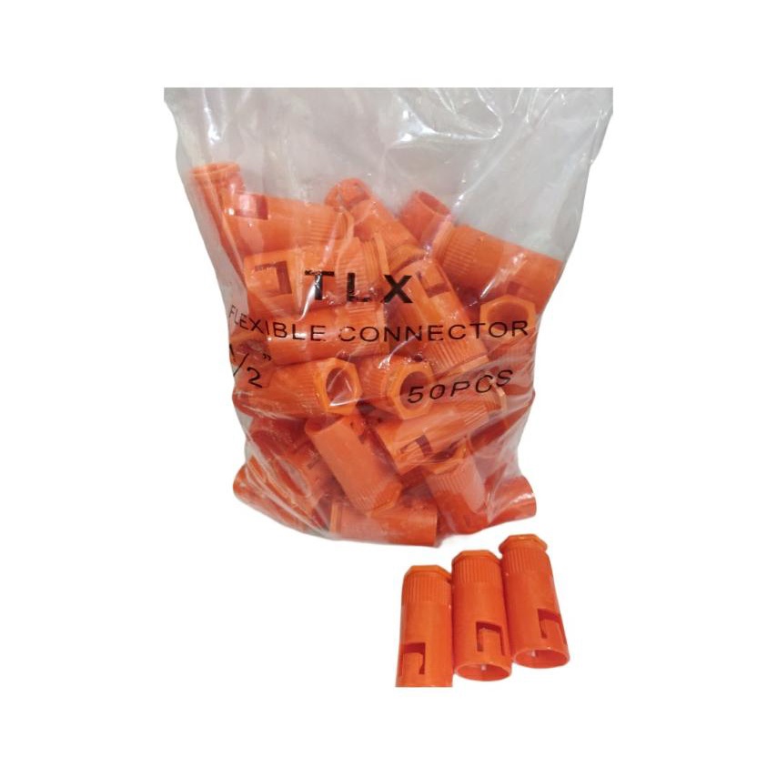 PVC ORANGE FLEXIBLE HOSE CONNECTOR 1/2 (PER PC NOT PACK) | Shopee ...