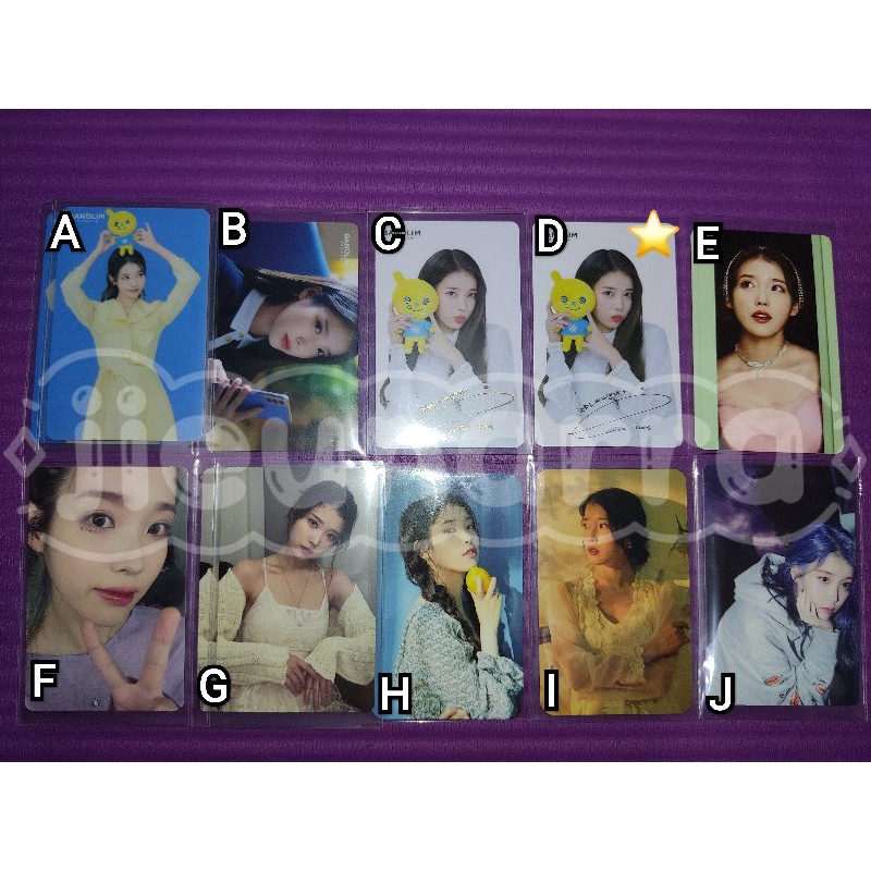 Iu PHOTOCARD OFFICIAL LILAC CELEBRITY LOVE POEM BANOLIM SEASONS GREETINGS | Shopee Philippines