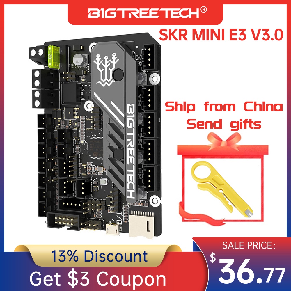Bigtreetech Btt Skr Mini E3 V3 0 32 Bit Motherboard Onboard Tmc2209
