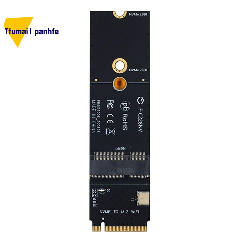 Wireless M.2 A+E Key Slot to M.2 M Key Wifi Bluetooth Adapter for AX200 9260 Bcm94352Z Card NVMe ...