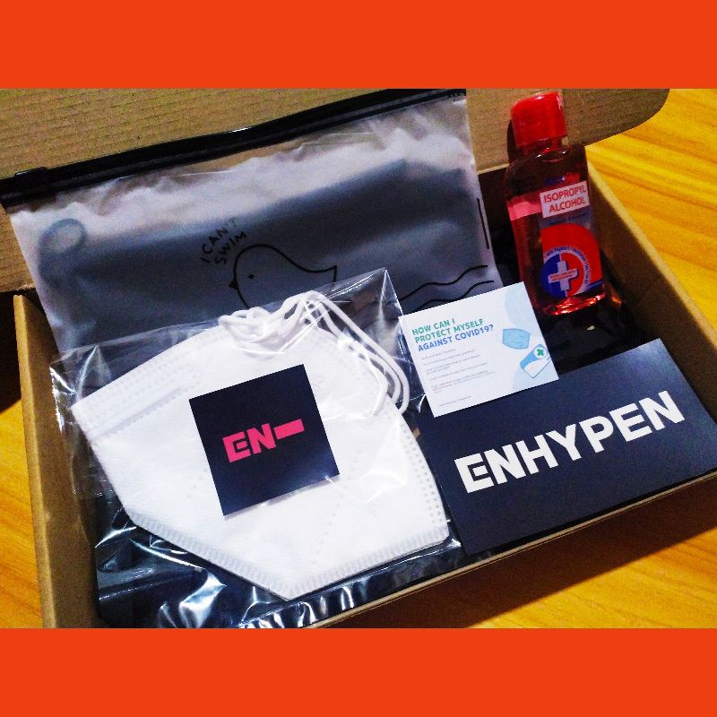 ENHYPEN EXO INSPIRED ANTI COVID HYGIENE KIT SET WITH BOX KPOP HYBE ...