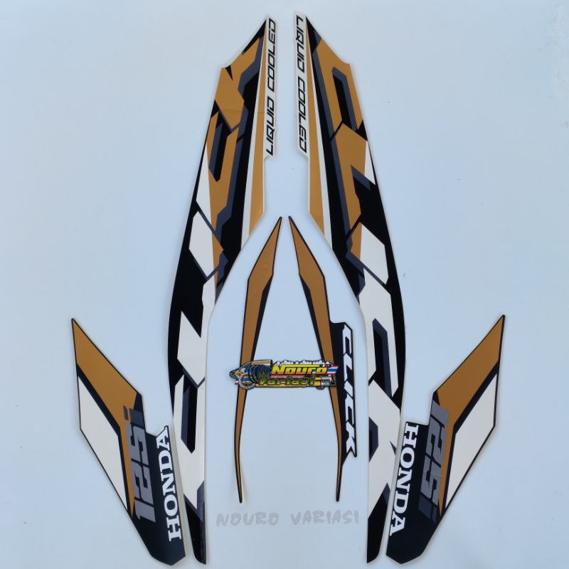 PUTIH HITAM Striping Sticker Motorcycle honda vario 2020 2021 2022 ...
