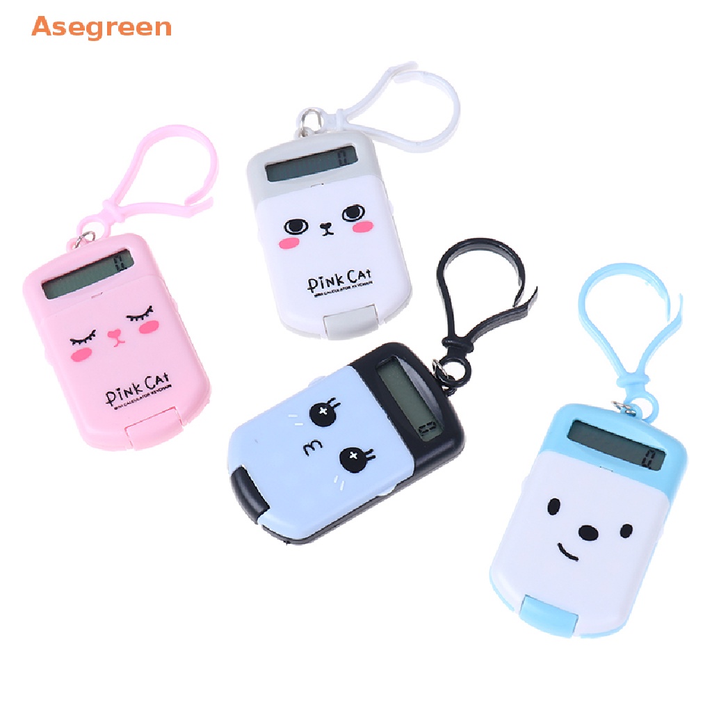 Asegreen Portable Calculator Pocket Size Creative Keychain Calculator ...