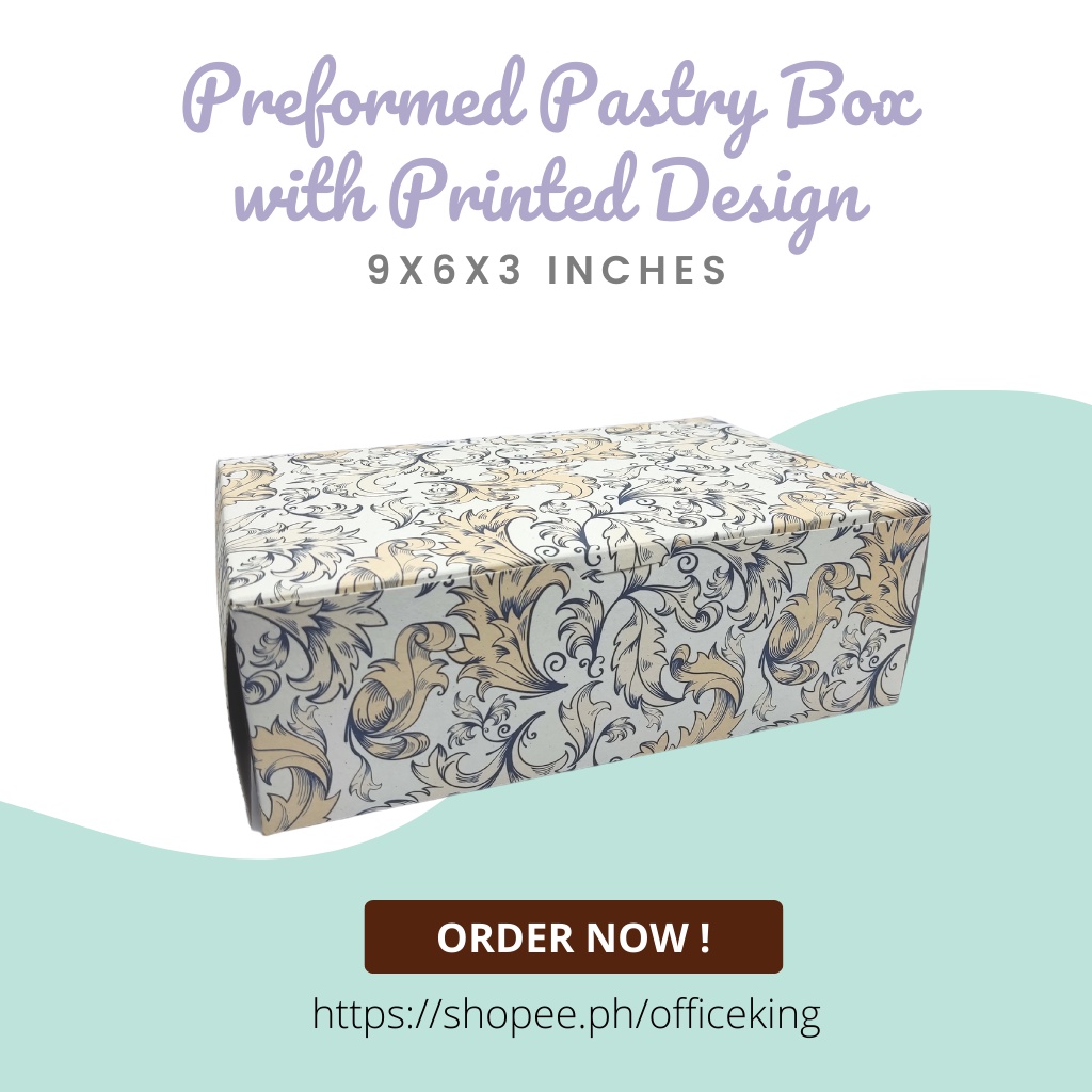 Preformed Pastry Box, Cake Box 9x6x3 inches | Shopee Philippines