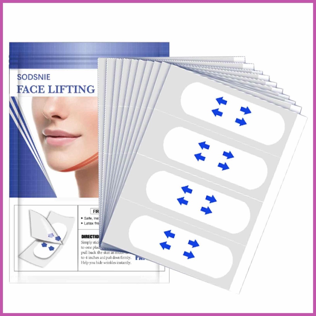 FACE LIFTING TAPE 40 stickers thin face stickers V face makeup tape ...