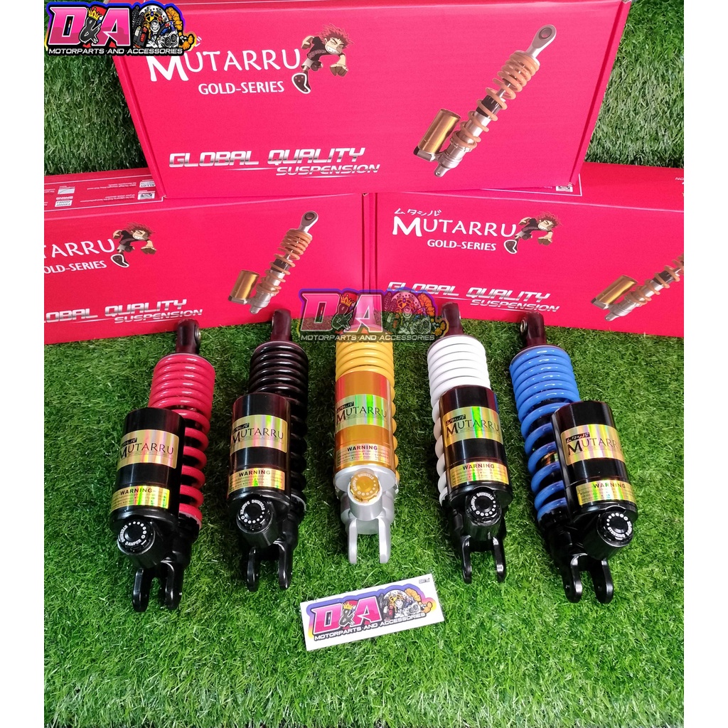 MUTARRU INVERTED REAR SHOCK 285mm / 310mm MIO / CLICK / BEAT / MIO 125 / FINO / RUSI JAPAN MADE ...