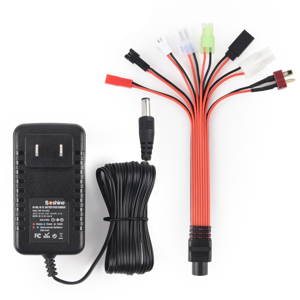 RC Charger for 2-10 series NiMH/NICD battery pack with TAMIYA, Mini ...