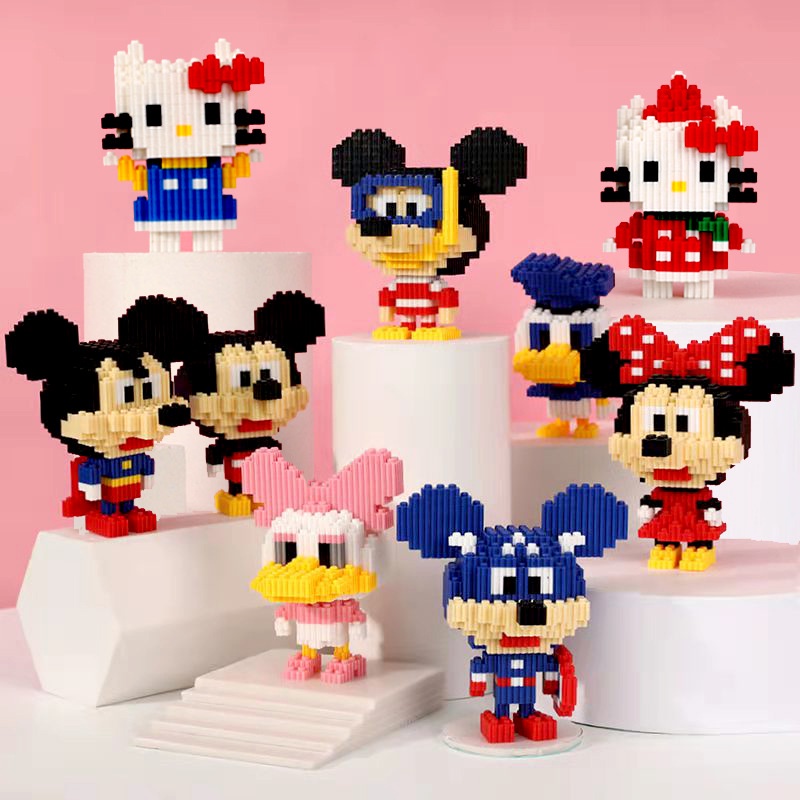 Nano Block Mickey Mouse Series Building Block Mini Children's ...