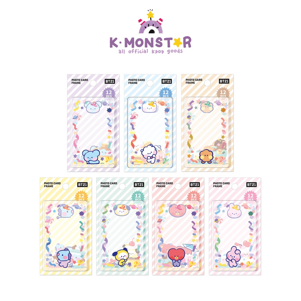 🇰🇷 [BT21 OFFICIAL] Monopoly BT21 minini PHOTO CARD FRAME (12EA ...