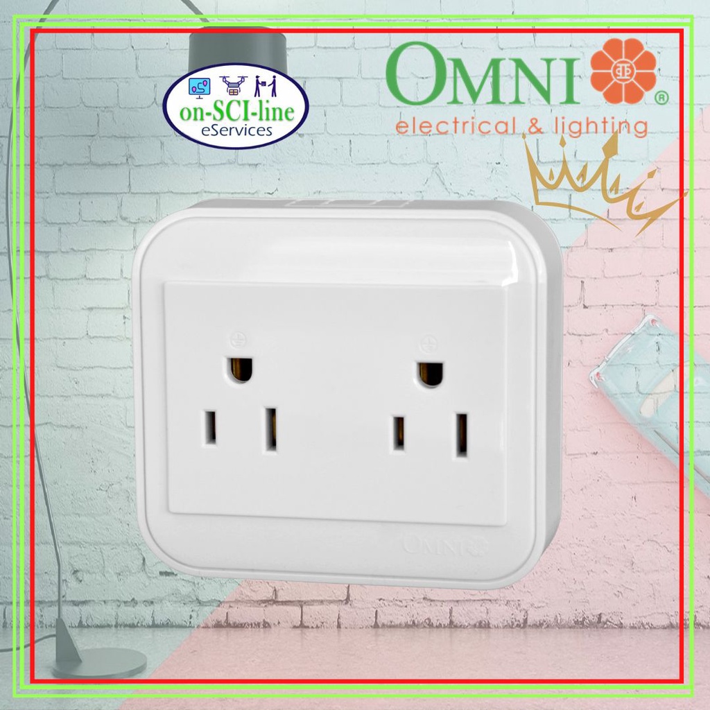 Omni Surface Type Wall Mounted 2 Gang Outlet 10A WSO 202 | Shopee ...