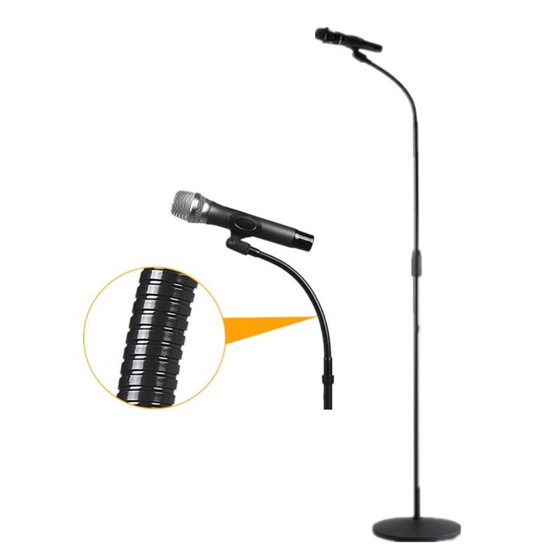 Microphone metal stand floor metal adjustable gooseneck microphone ...