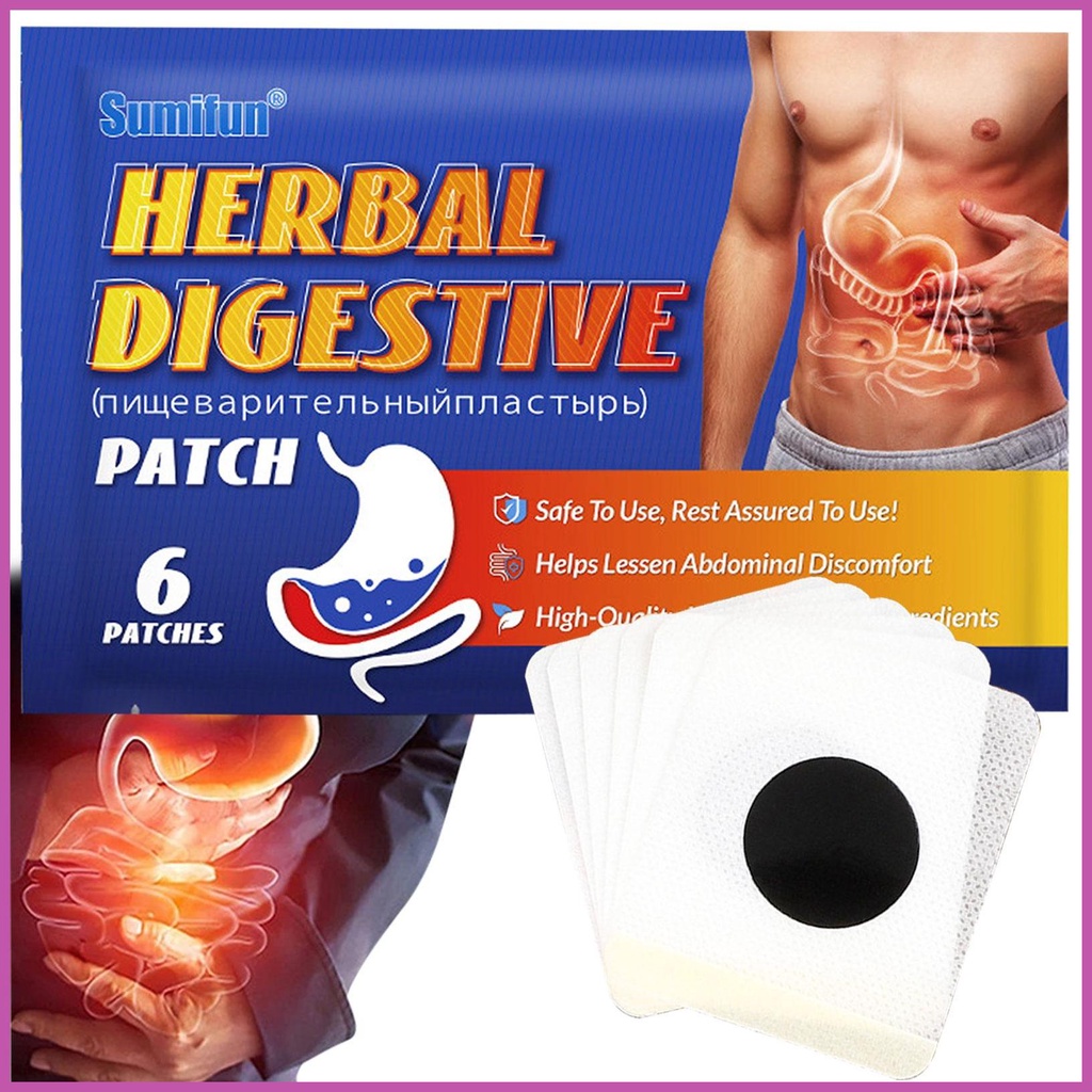 6pcs New Stomachache Digestive Patches Gastric Ulcer Stomach Soreness ...