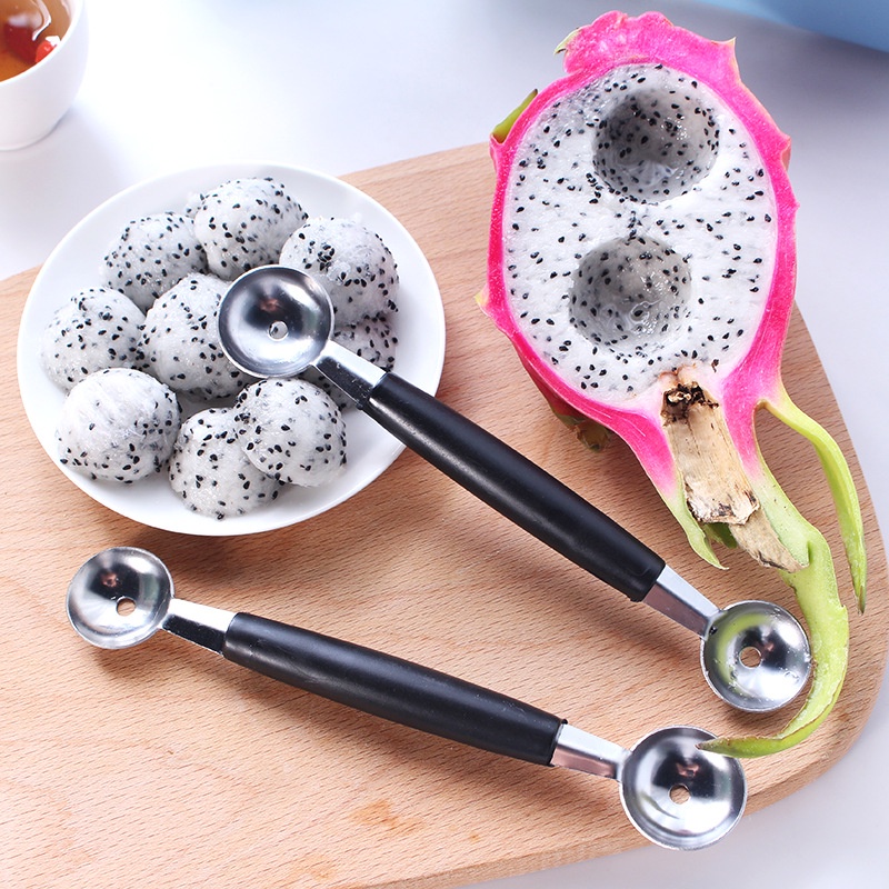 2in1 Dual Head Fruit Ball Carving Knife Melon Watermelon Digging Ball ...